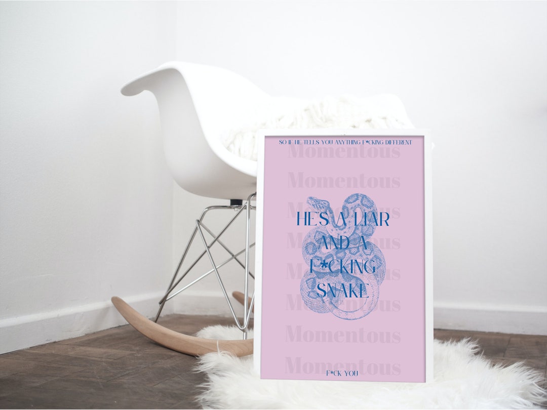 A Tv Show "liar and Snake" Digital Print Download (PERIWINKLE ...