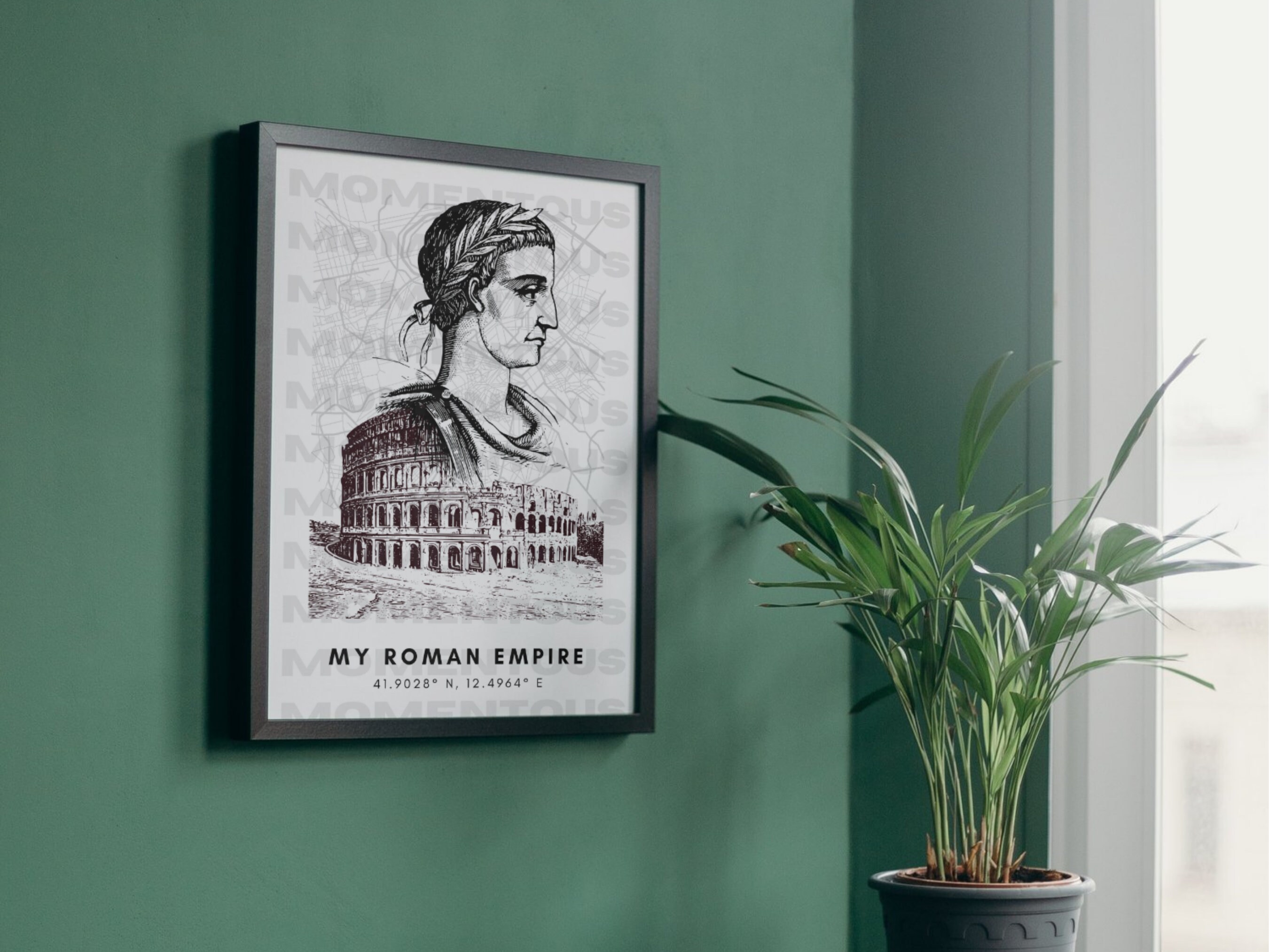 A "roman Empire" Digital Print Download | Roman Empire Map Art ...