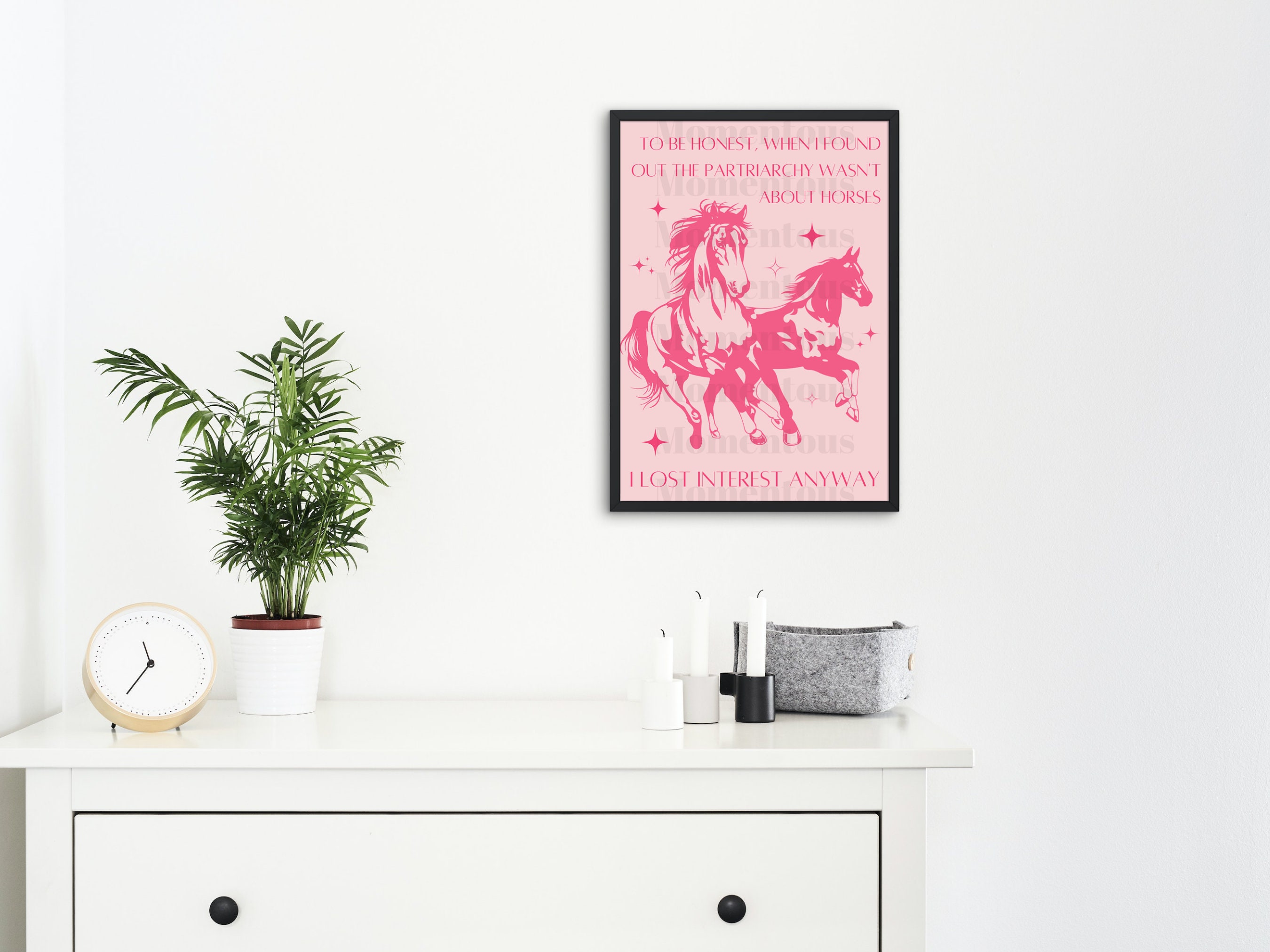 Barbie patriarchy and Horses Digital Print Download PINK Digital ...