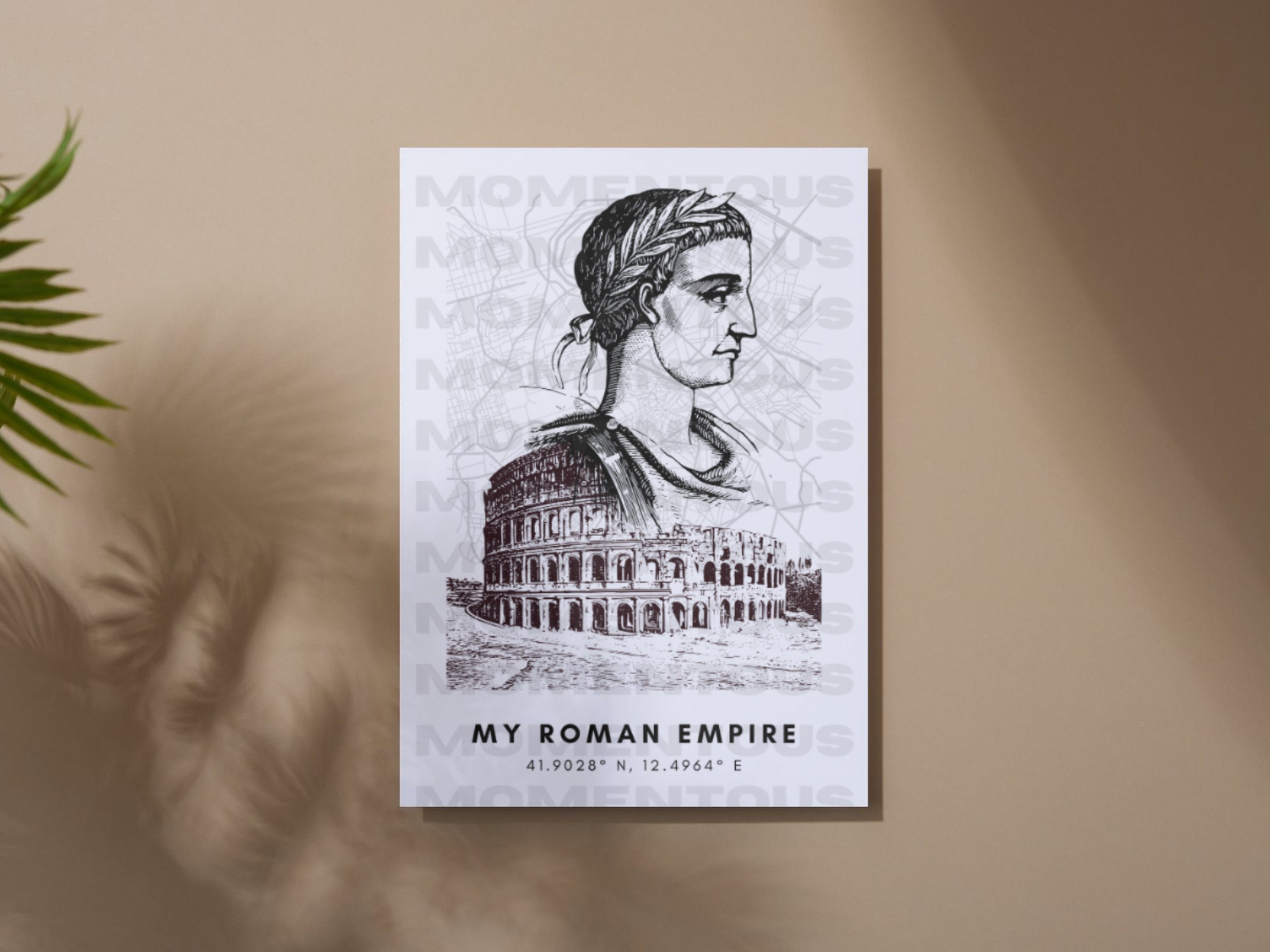 A "roman Empire" Digital Print Download | Roman Empire Map Art ...