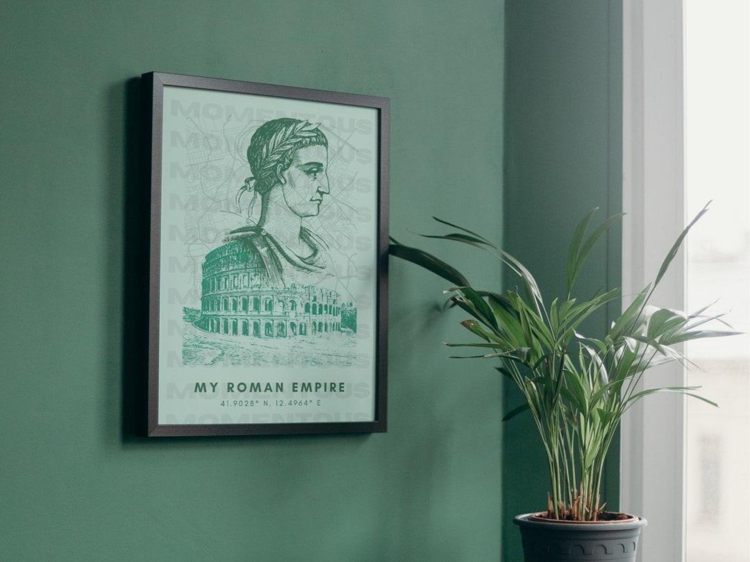 A "roman Empire" Digital Print Download | Roman Empire Map Art ...