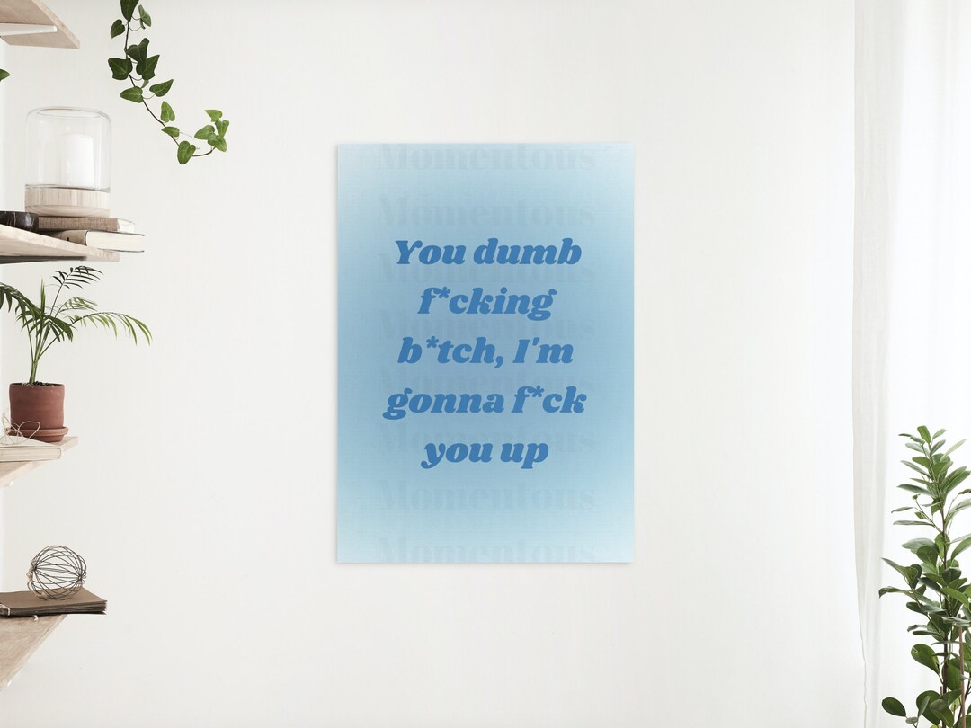 A Tv Show "dumb" Digital Print Download (BLUE) | Digital Download ...