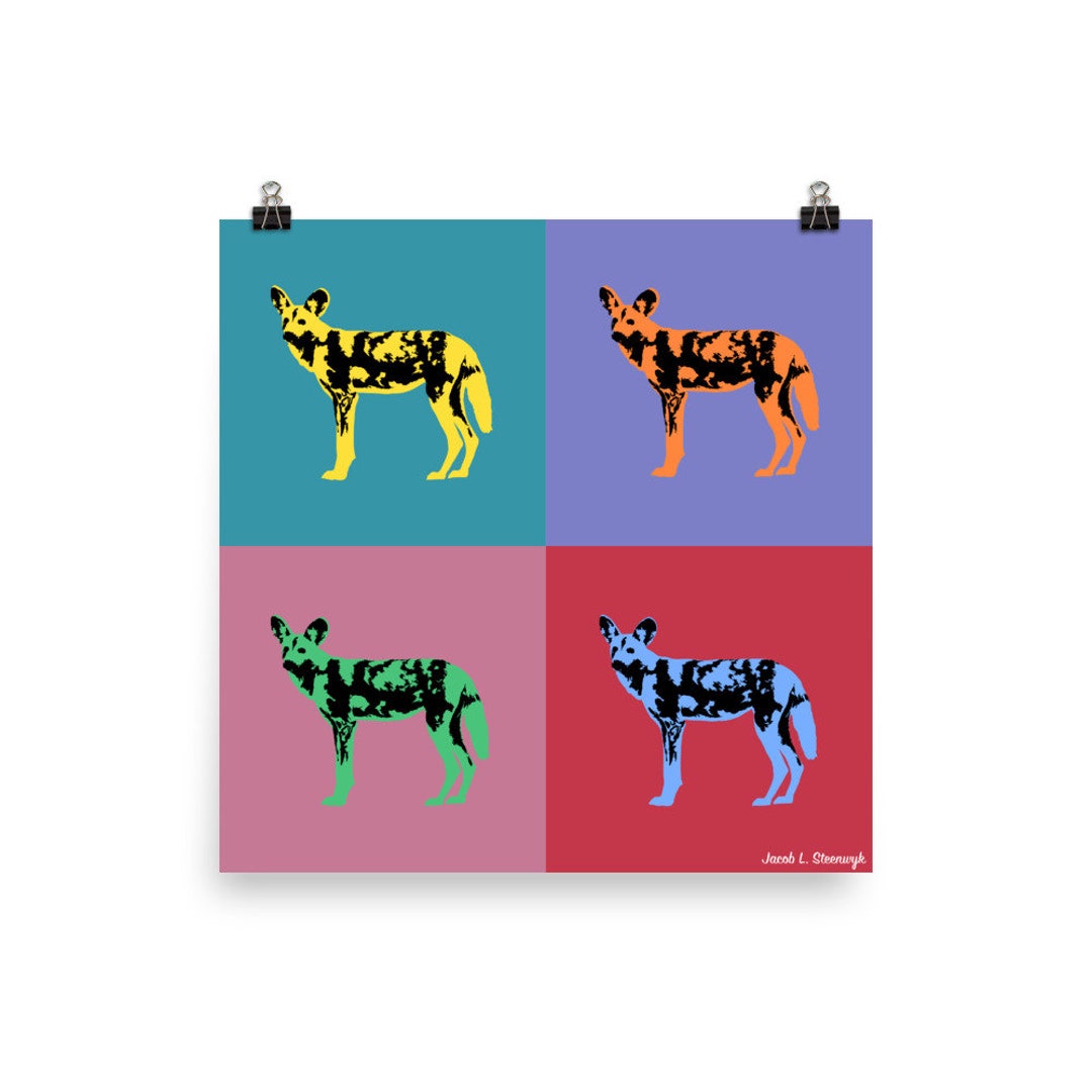 African Wild Dog Poster - Etsy