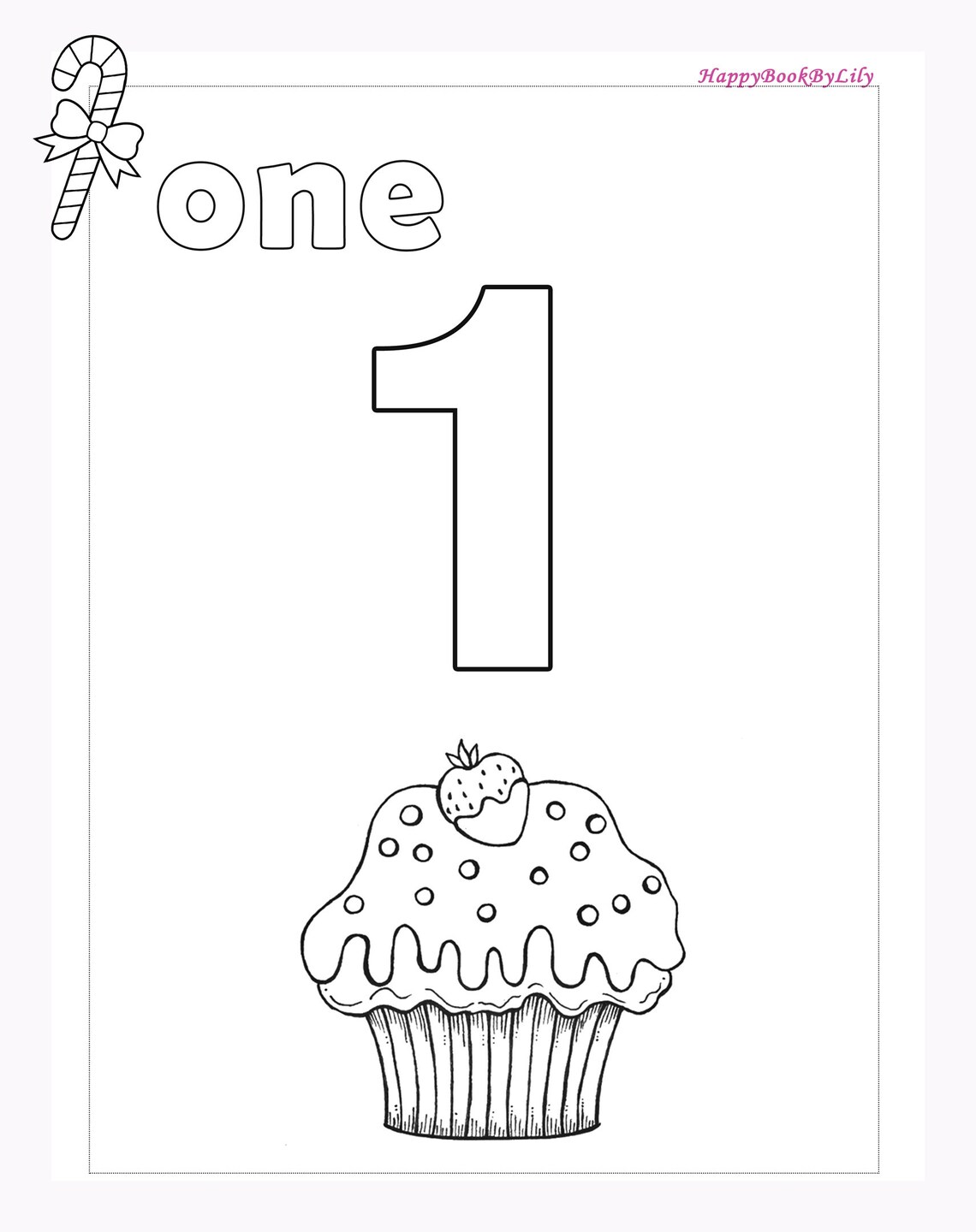 Sweet Numbers Printable Coloring Pages / Numbers 0-10 / First Numbers ...