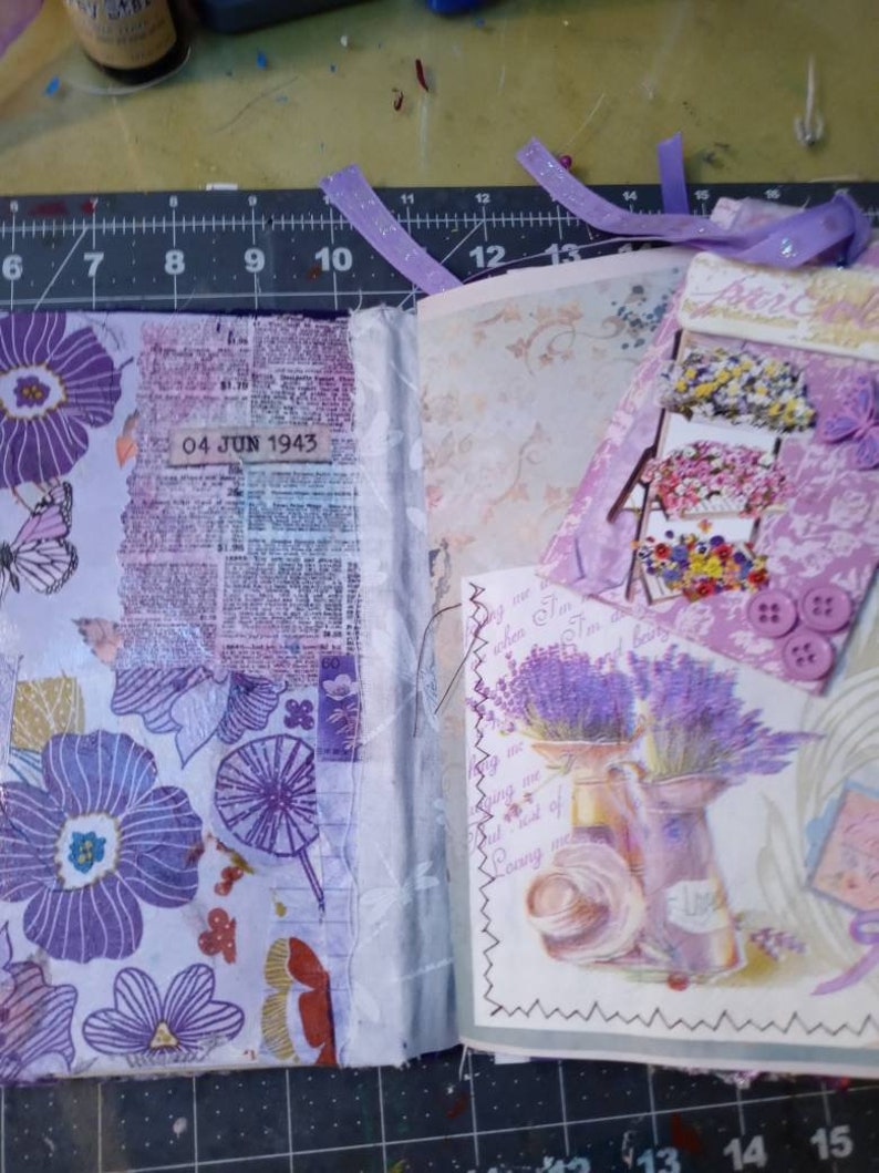 Pretty Purple Journal - Etsy