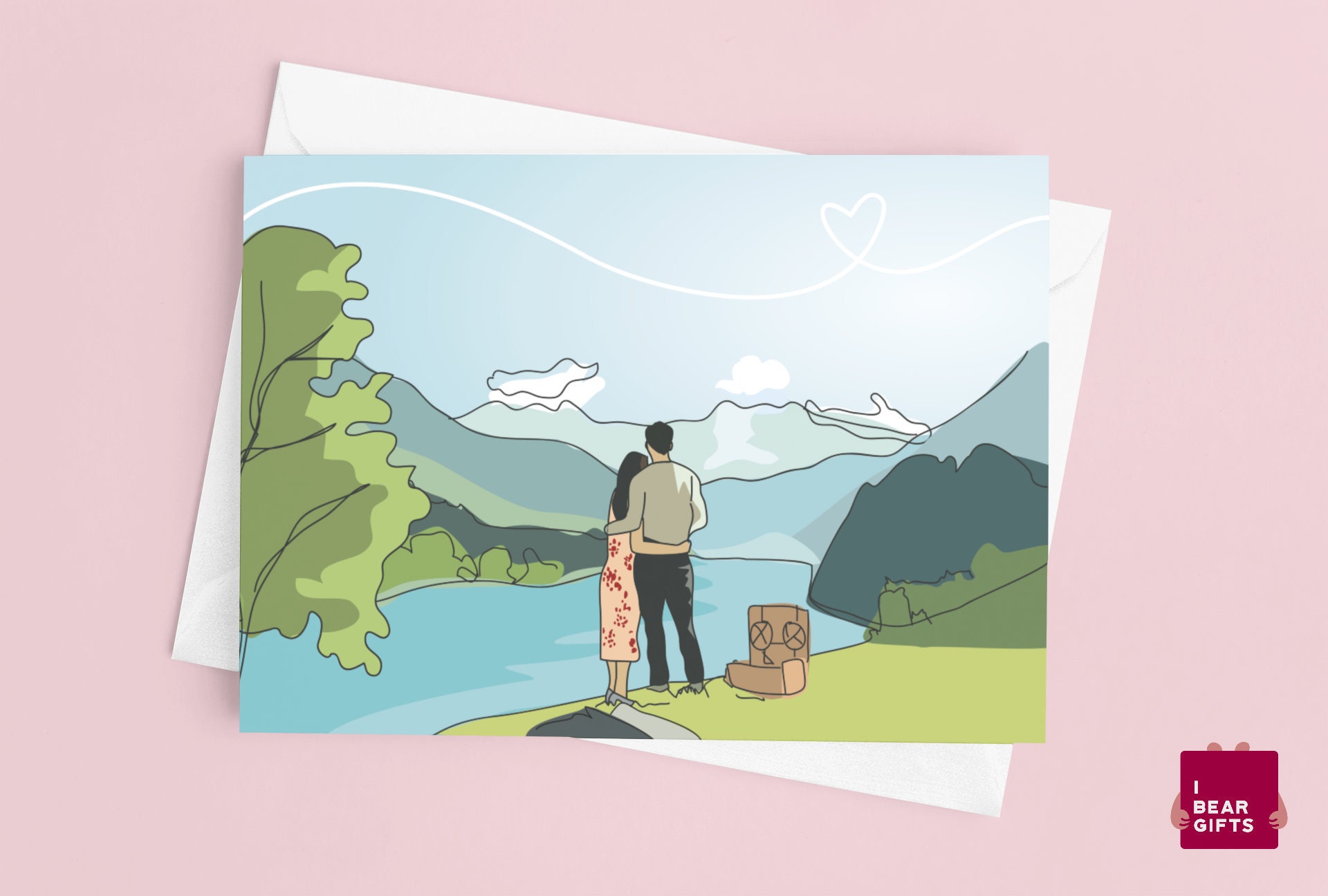 CLOY Kdrama Valtentines Crash Landing on You Card | Envelope Print ...