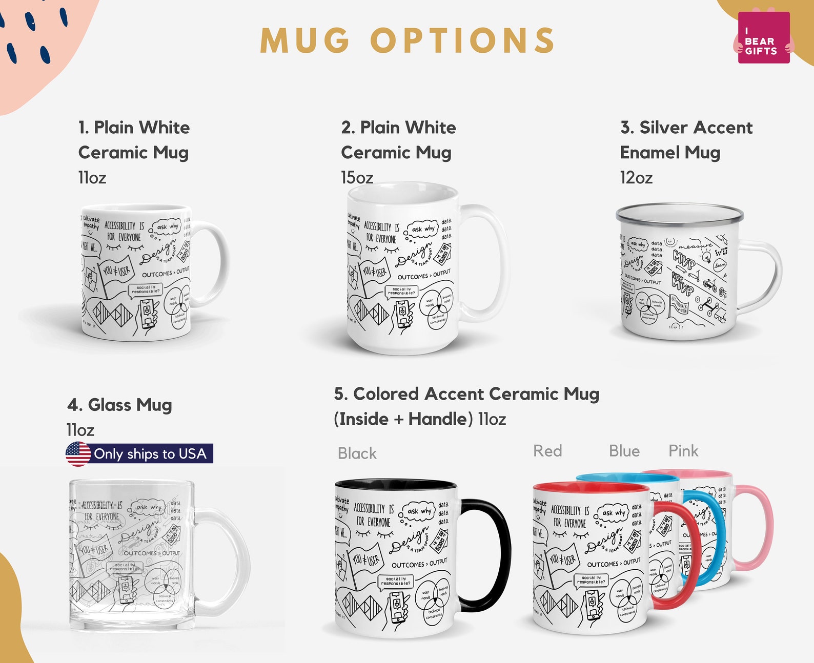 UX UI Designer Doodle Gift Mug Product User Experience | Etsy