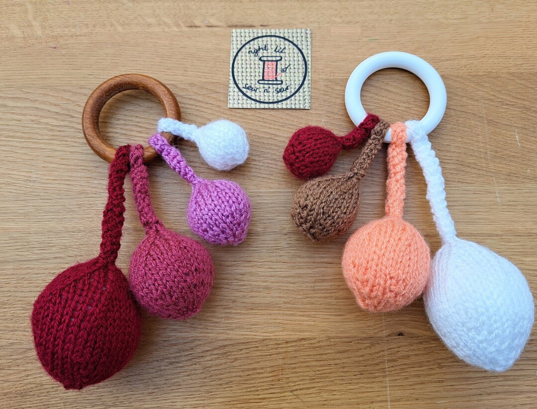 Knitted Belly Balls Baby's Tummy Size Teaching Aid - Etsy