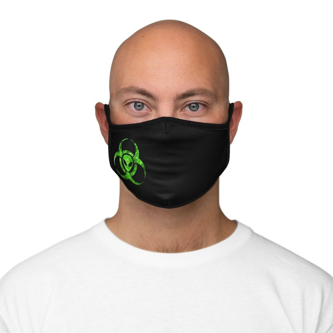 Covid Alien Fitted Polyester Face Mask - Etsy