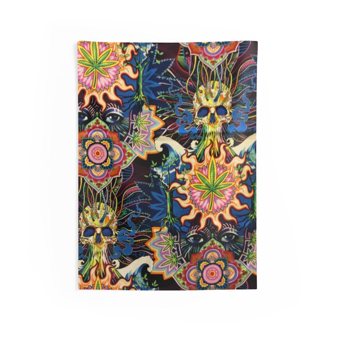 Trippy Smoking Dream Indoor Wall Tapestries - Etsy