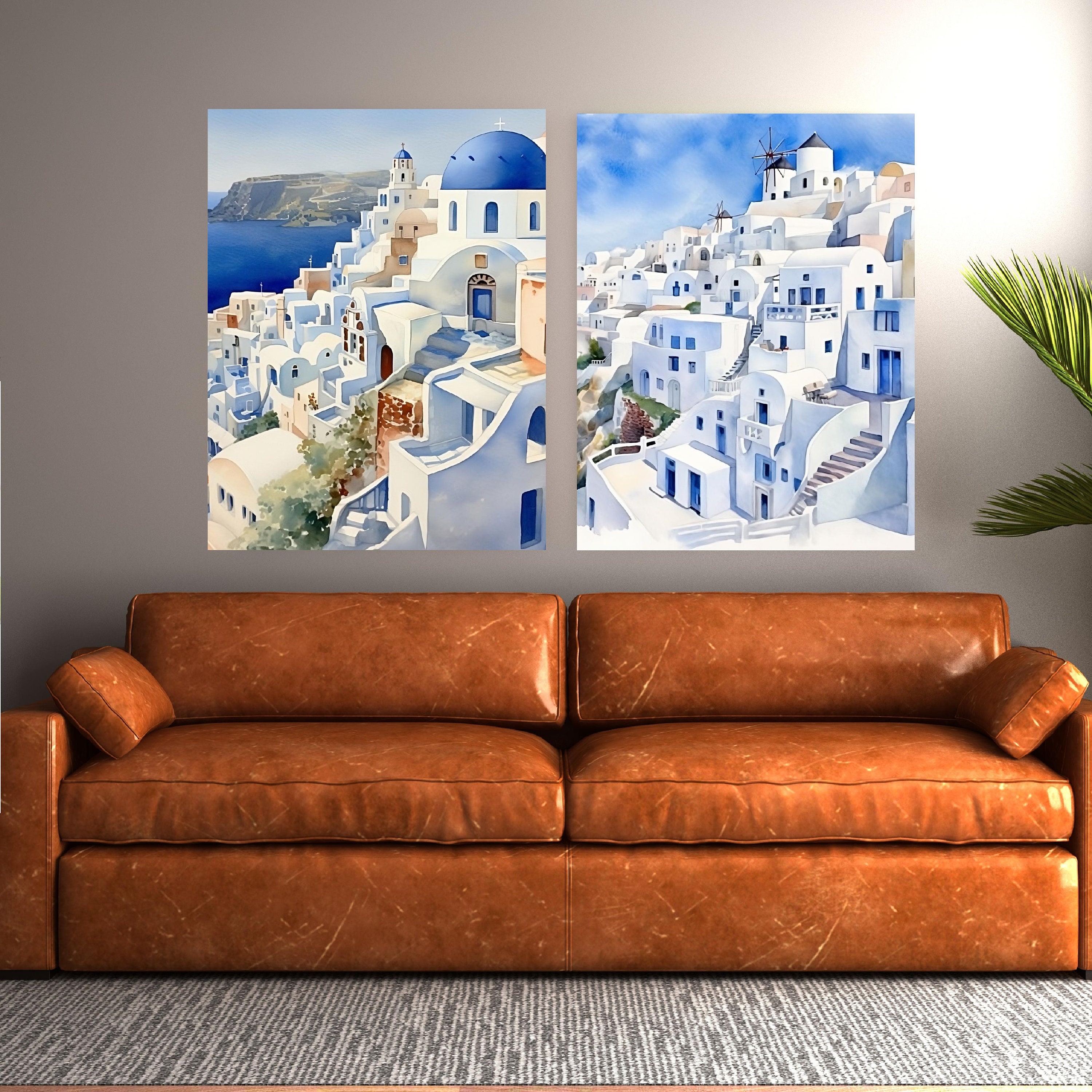 Set of Santorini Greece Wall Art, Digital Download - Etsy