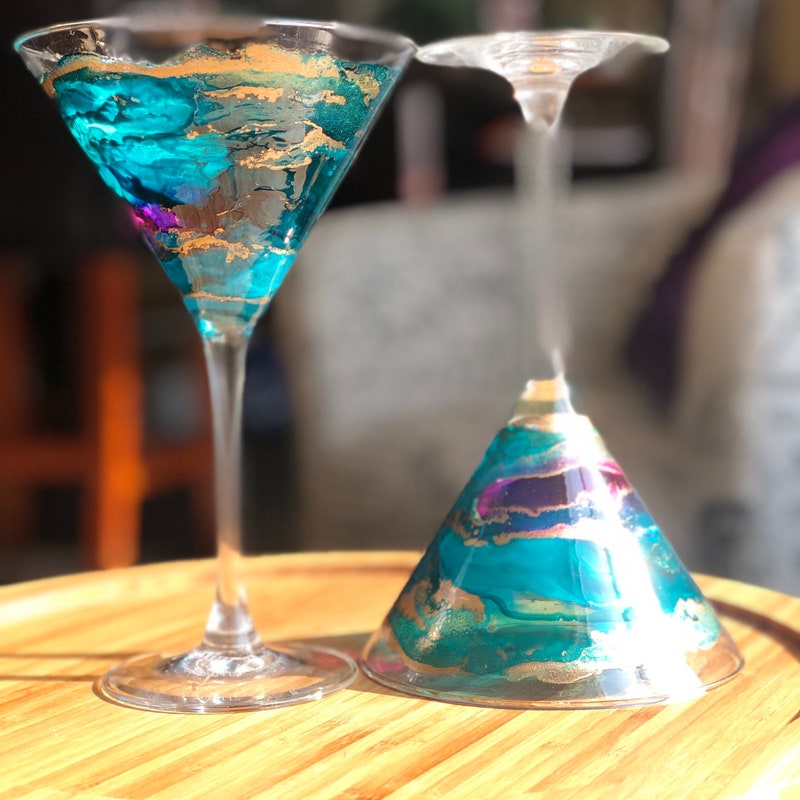 Funky Drink Glasses - Etsy