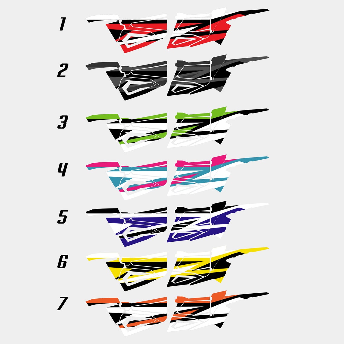 Polaris RZR 4 Seater Wrap RZR Decal Kit American Flag | Etsy