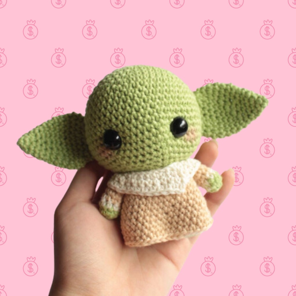 Cute Amigurumi Baby Yoda Crochet Pattern, Crochet Animals Pattern, Cute ...