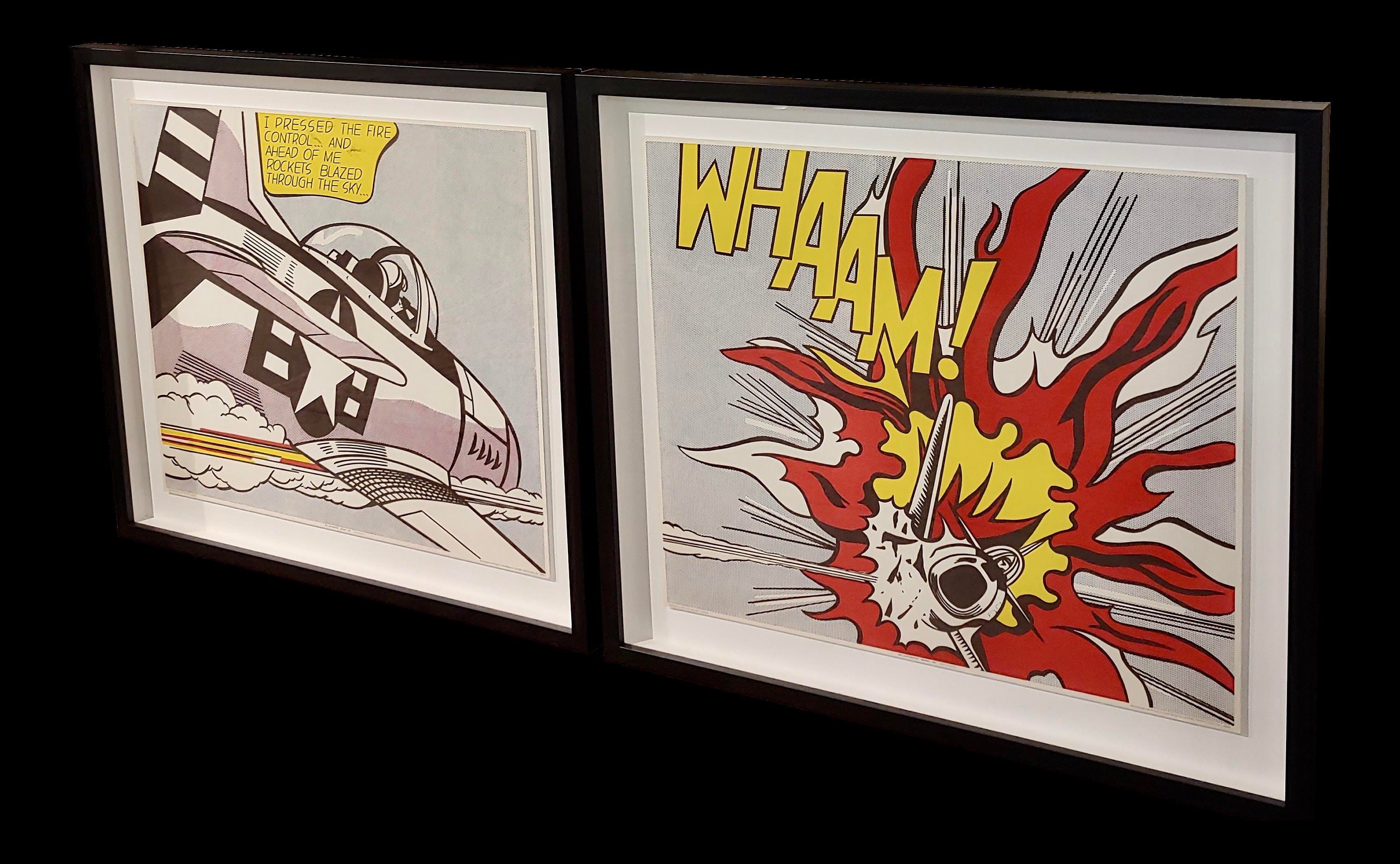 Roy Lichtenstein Diptych "whaam!" Print 1986 Pop Art - Etsy