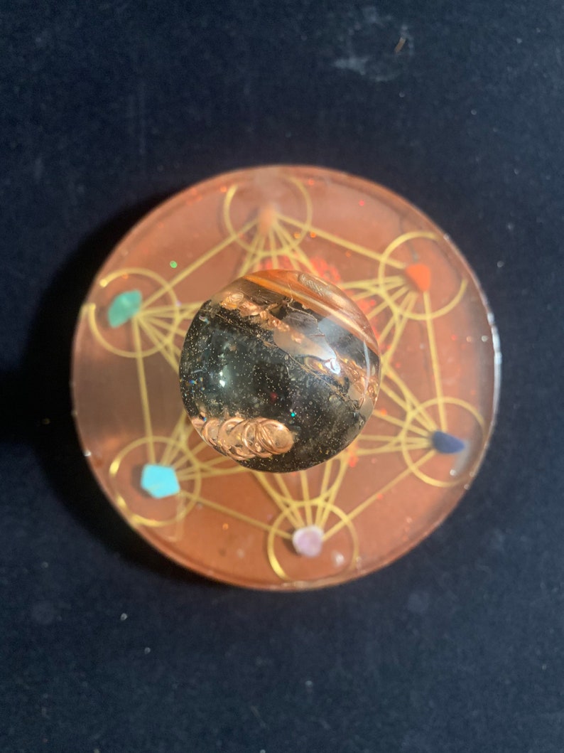 Orgonite Crystal Grid Chembuster Cloudbuster - Etsy