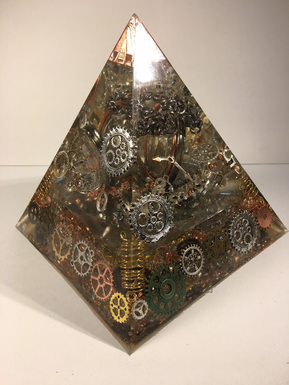 Time is an Illusion Light up Orgonite Pyramid - Etsy