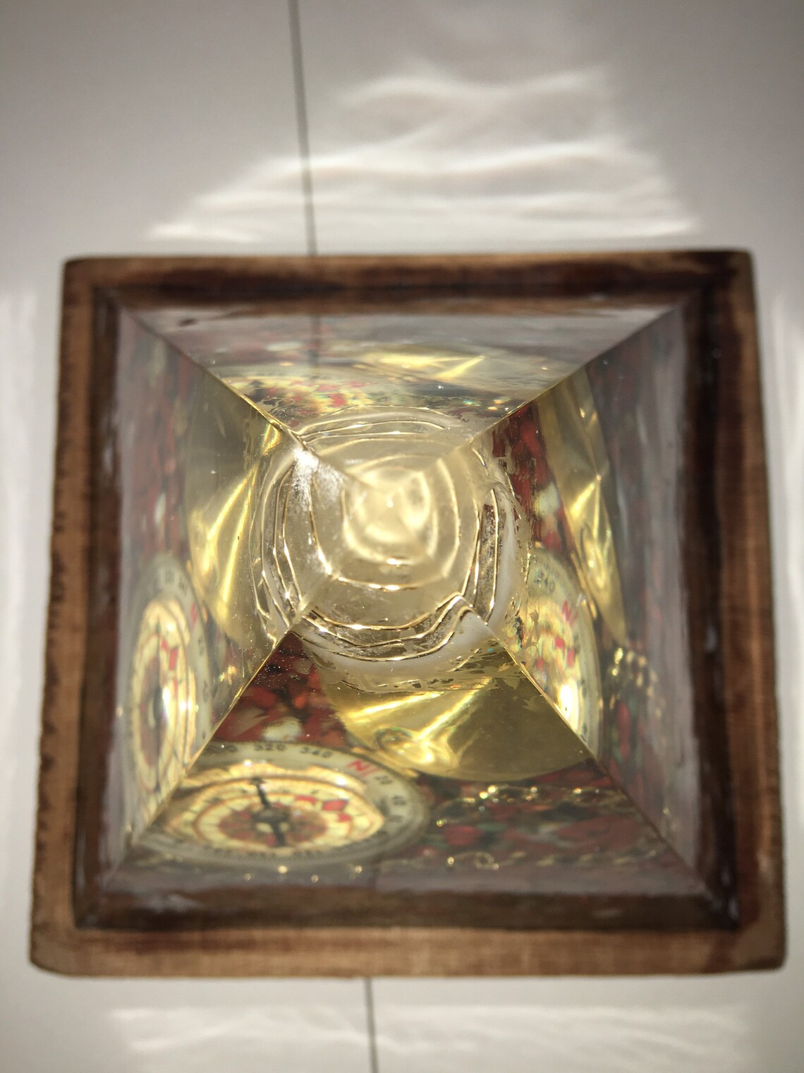 Compass Orgonite Pyramid | Etsy