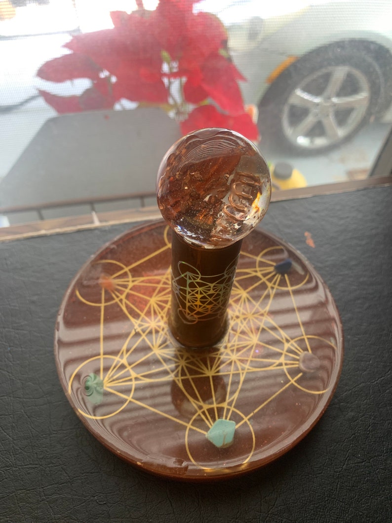 Orgonite Crystal Grid Chembuster Cloudbuster - Etsy