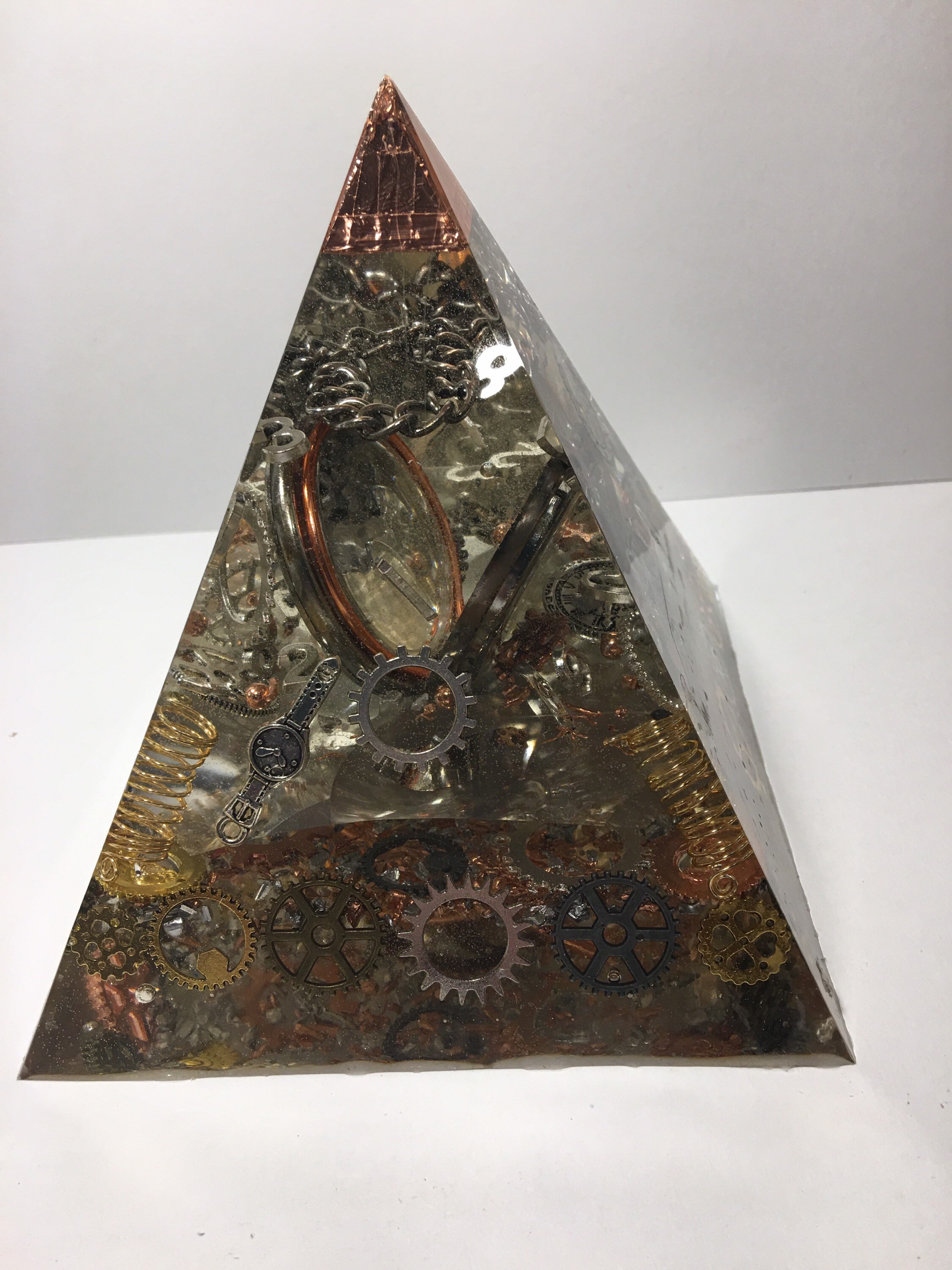 Time is an Illusion Light up Orgonite Pyramid - Etsy