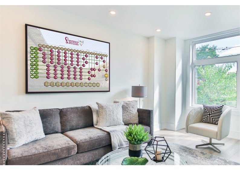Printable FIFA Qatar 2022 World Cup Wall Chart Calendar - Etsy