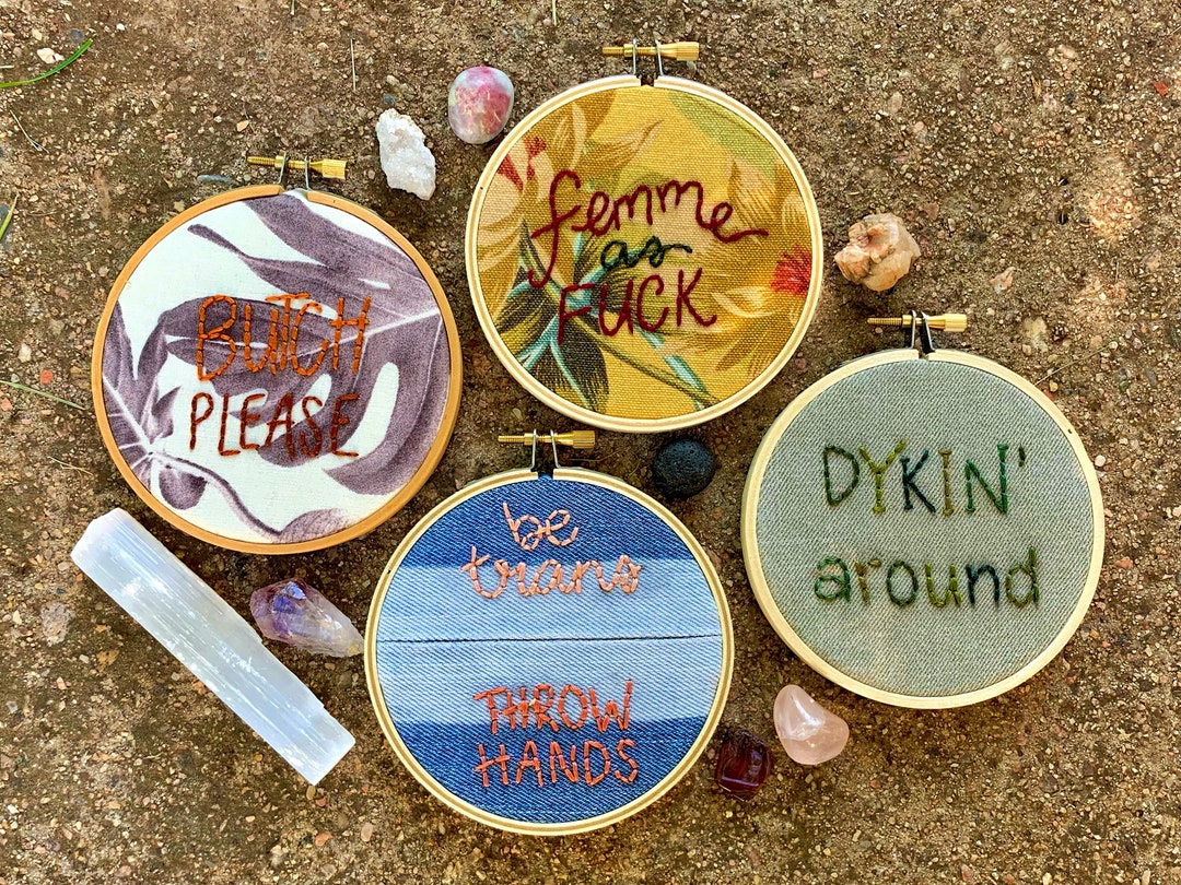 Pride Statement Embroideries - Etsy