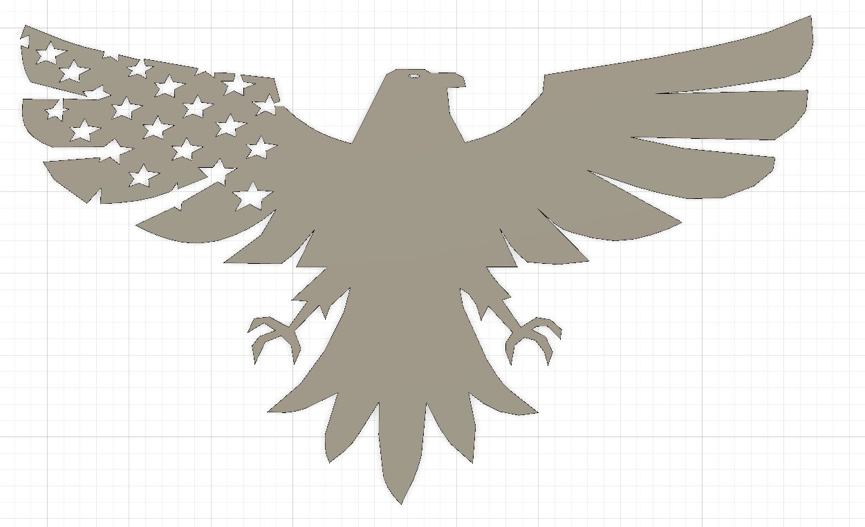 Patriotic Eagle DXF - Etsy