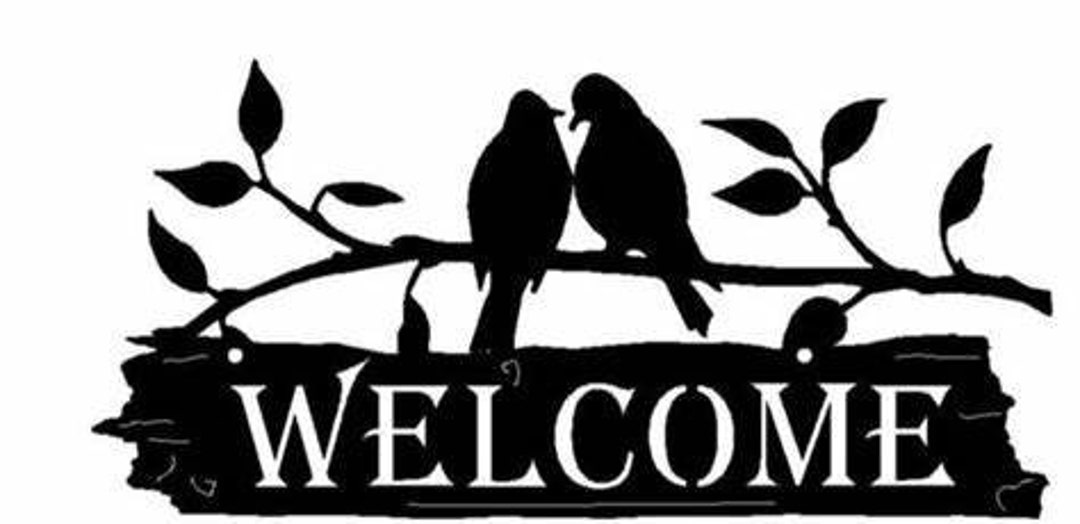 Bird Welcome Sign - Etsy
