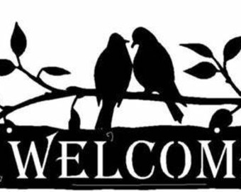 Bird Welcome Sign - Etsy