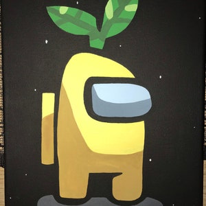 Custom Among Us Character Canvas Painting - Etsy