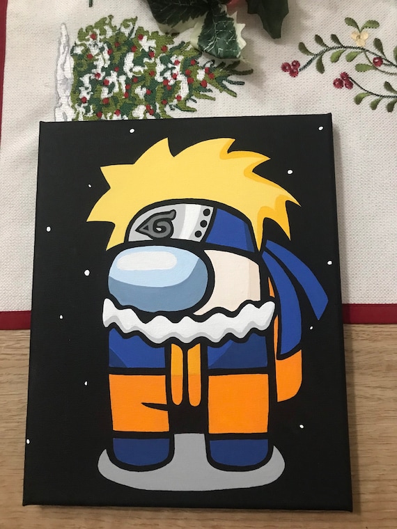 Custom Among Us Character Canvas Painting | Etsy