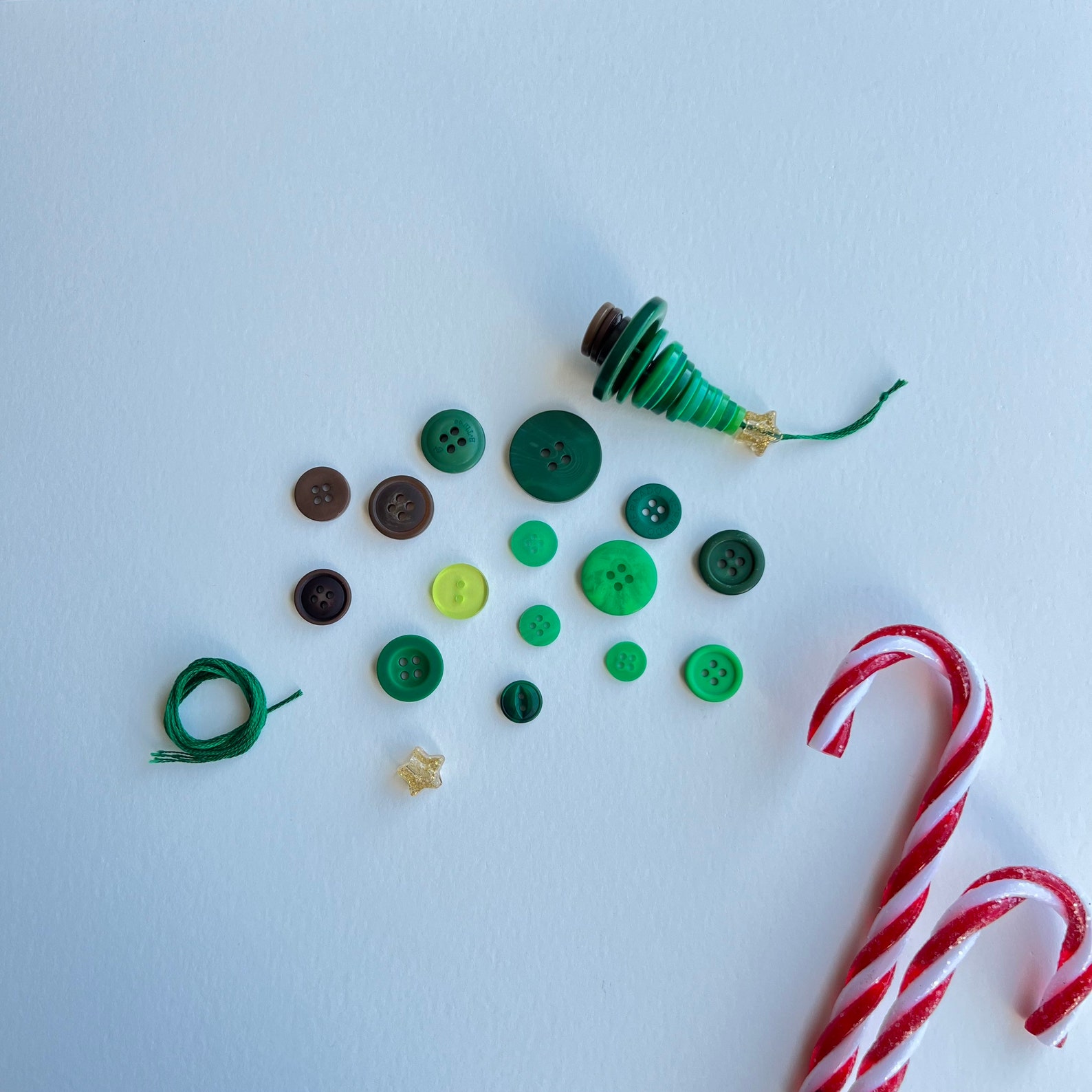 DIY Button Christmas Tree Make Your Own Button Christmas - Etsy