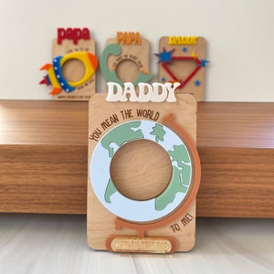 Father's Day Fridge Photo Magnet, Father's Day Gift, Gift for Grandpa ...