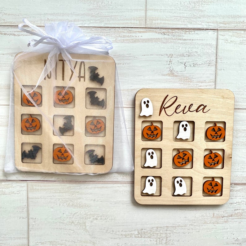 Personalized Halloween Tic Tac Toe Halloween Gift Basket - Etsy