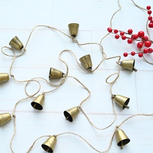 Bells Garland, Rustic Décor, Farmhouse Décor, Boho Decor, , Antique ...