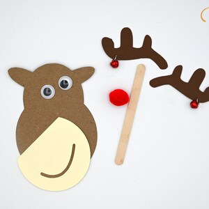 Rudolph the Reindeer DIY Kids Craft Kit, Preschool Craft Kit, Christmas ...
