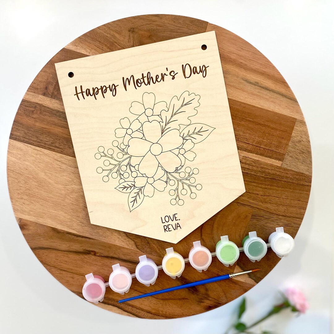 DIY Mother's Day Flower Sign, DIY Banner Sign, DIY Mother's Day Flowers ...