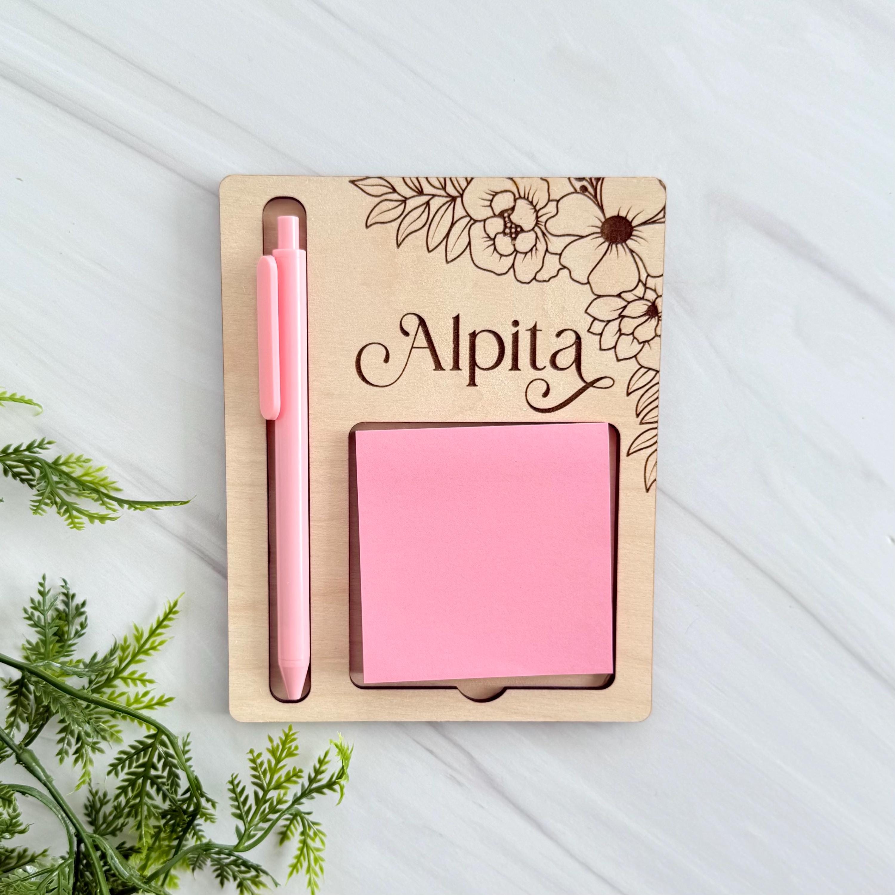 Personalized Sticky Note Holder, Personalized Teacher Gift, Teacher ...