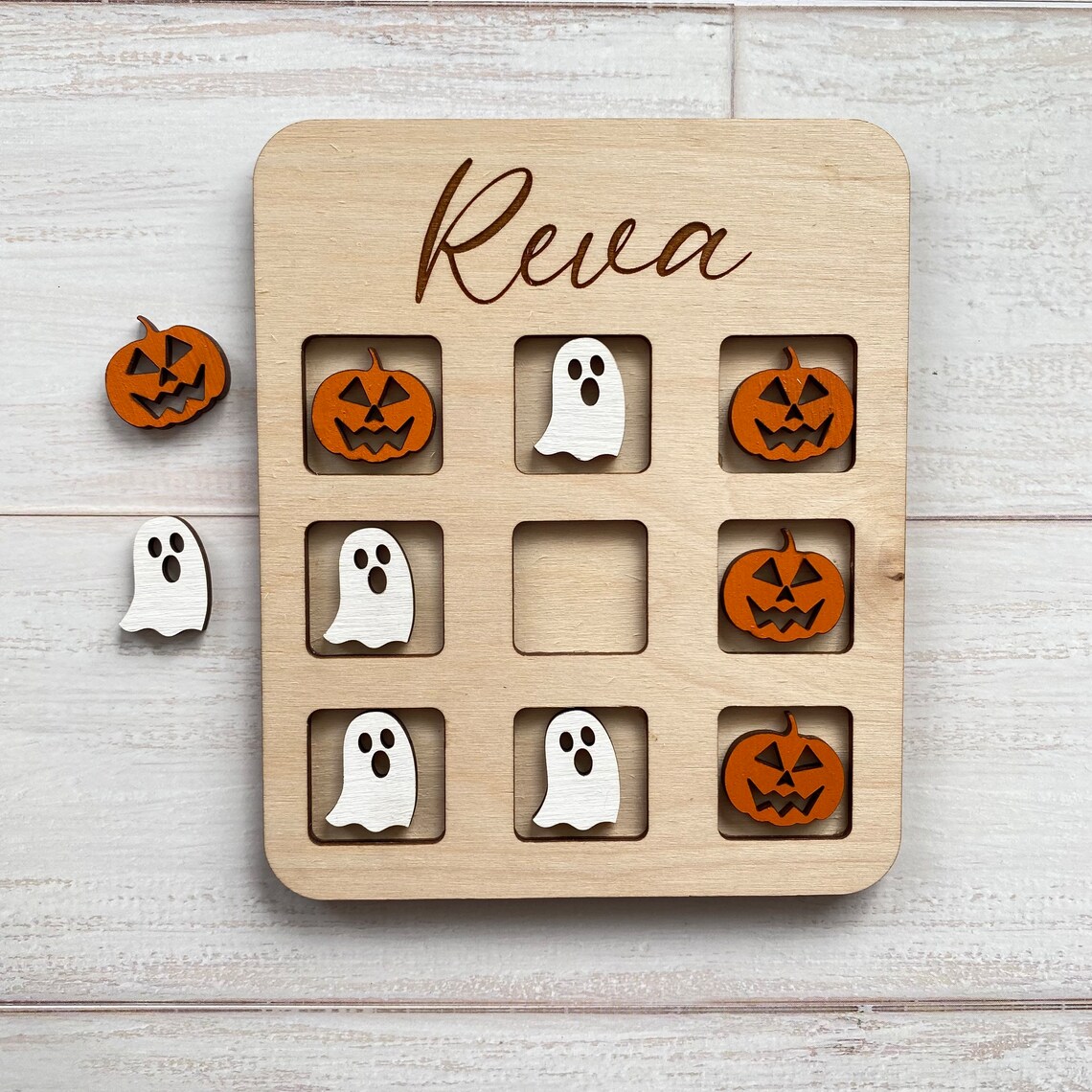 Personalized Halloween Tic Tac Toe, Halloween Gift Basket, Halloween ...