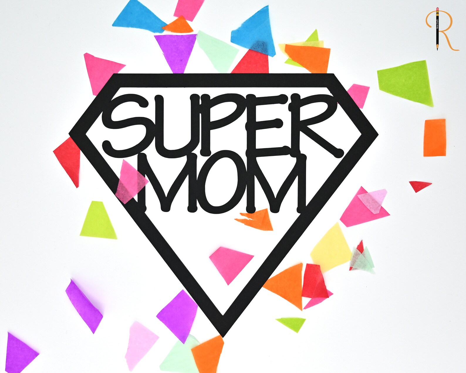 Super Mom Suncatcher Kit, Mother's Day Gift, Kids Craft Kit, Stained ...