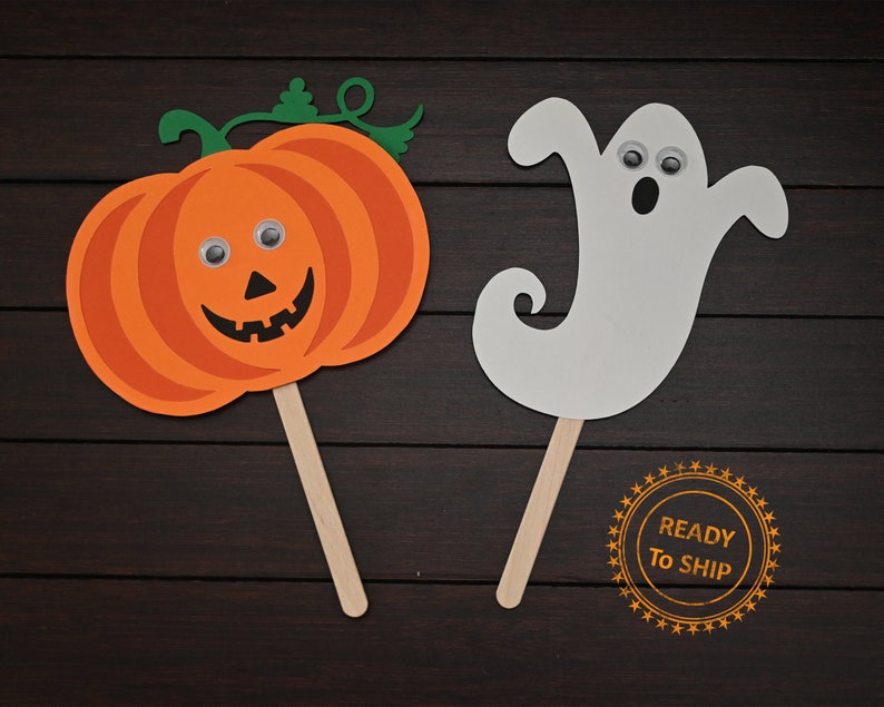 Halloween Pumpkin & Ghost DIY Kids Craft Kit, Preschool Craft Kit, Fall ...