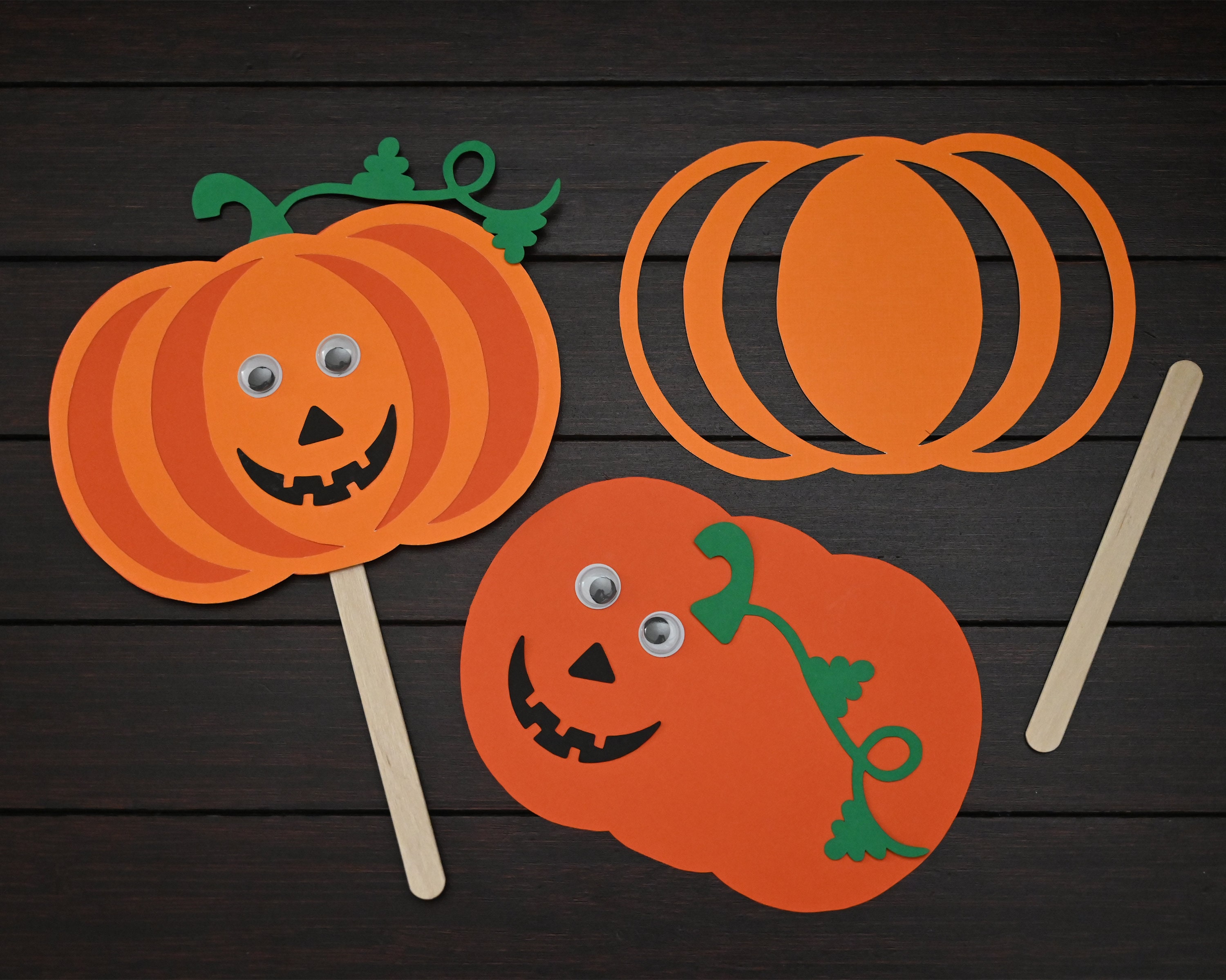 Halloween Pumpkin & Ghost DIY Kids Craft Kit Preschool Craft - Etsy