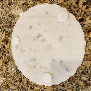 Round Marble and Gold Trivet - Etsy