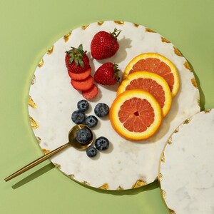 Round Marble and Gold Trivet - Etsy