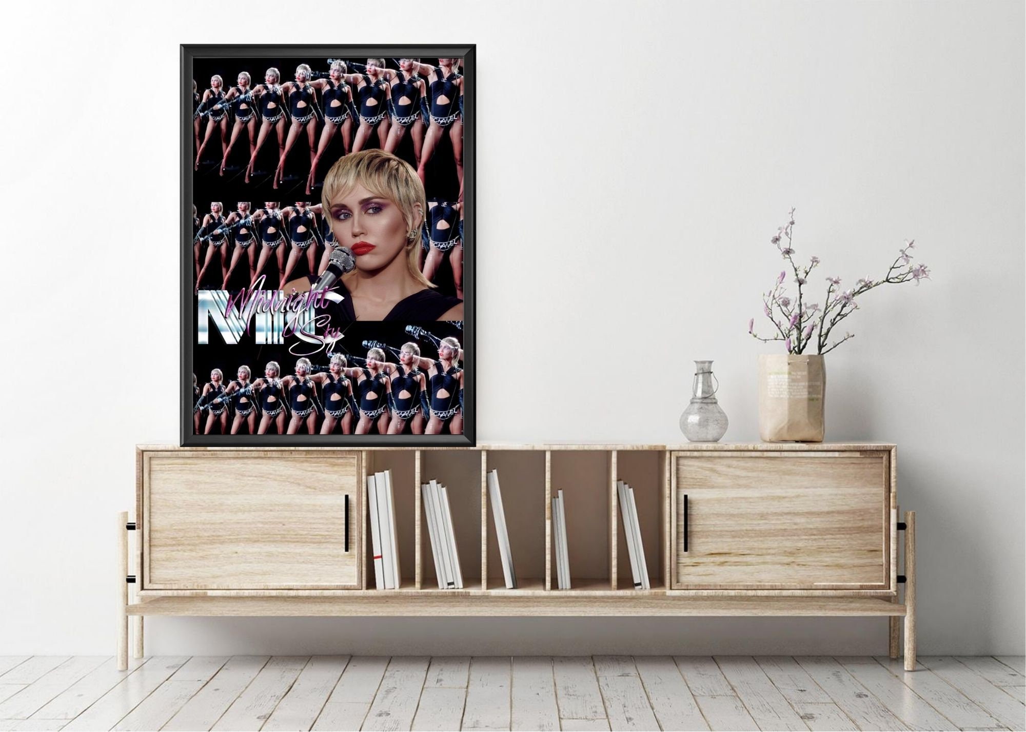 Miley Cyrus Midnight Sky Poster Sign. Miley Printable Poster. - Etsy