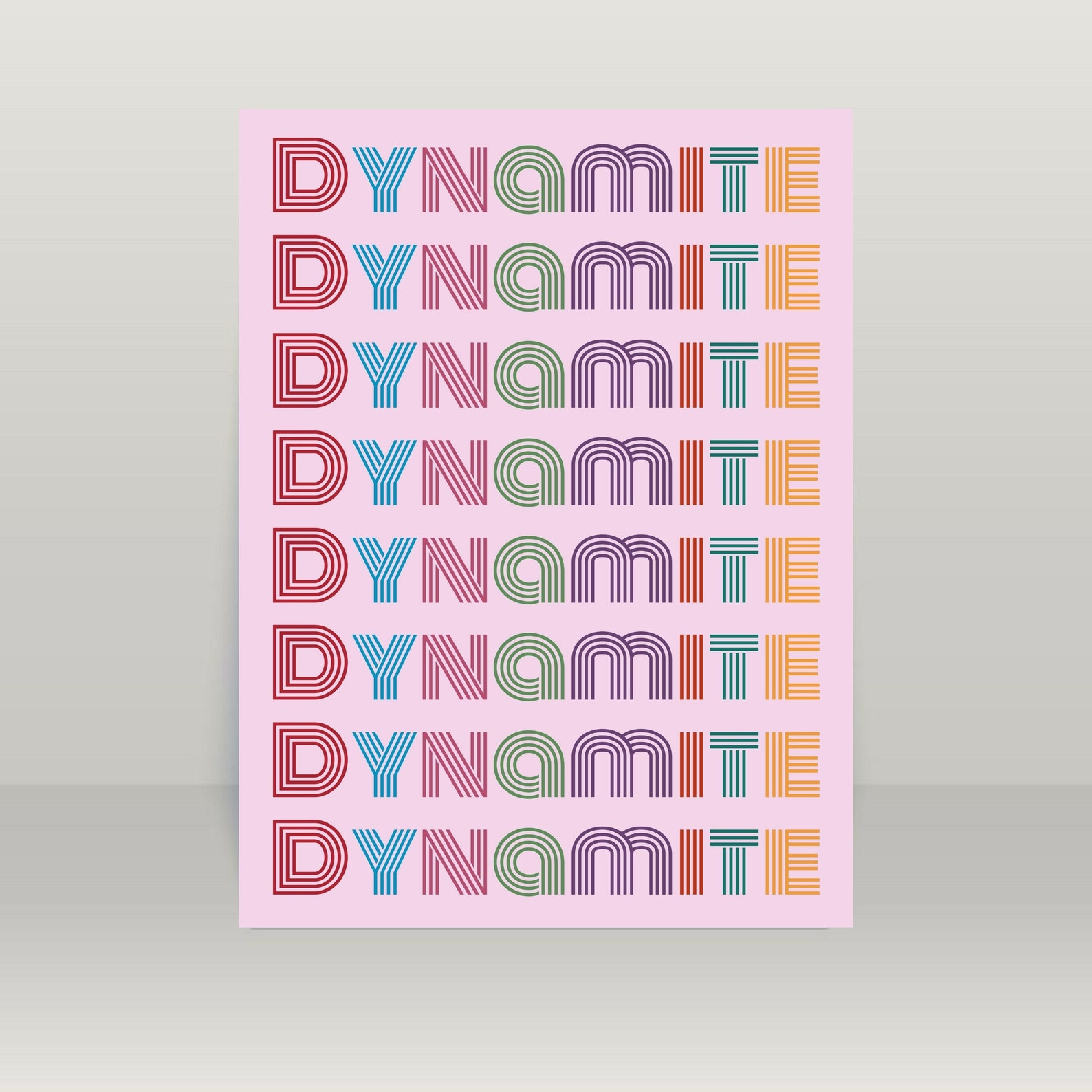 BTS Dynamite Poster, BTS Poster Sign. BTS Printable Wall Art. Dynamite ...