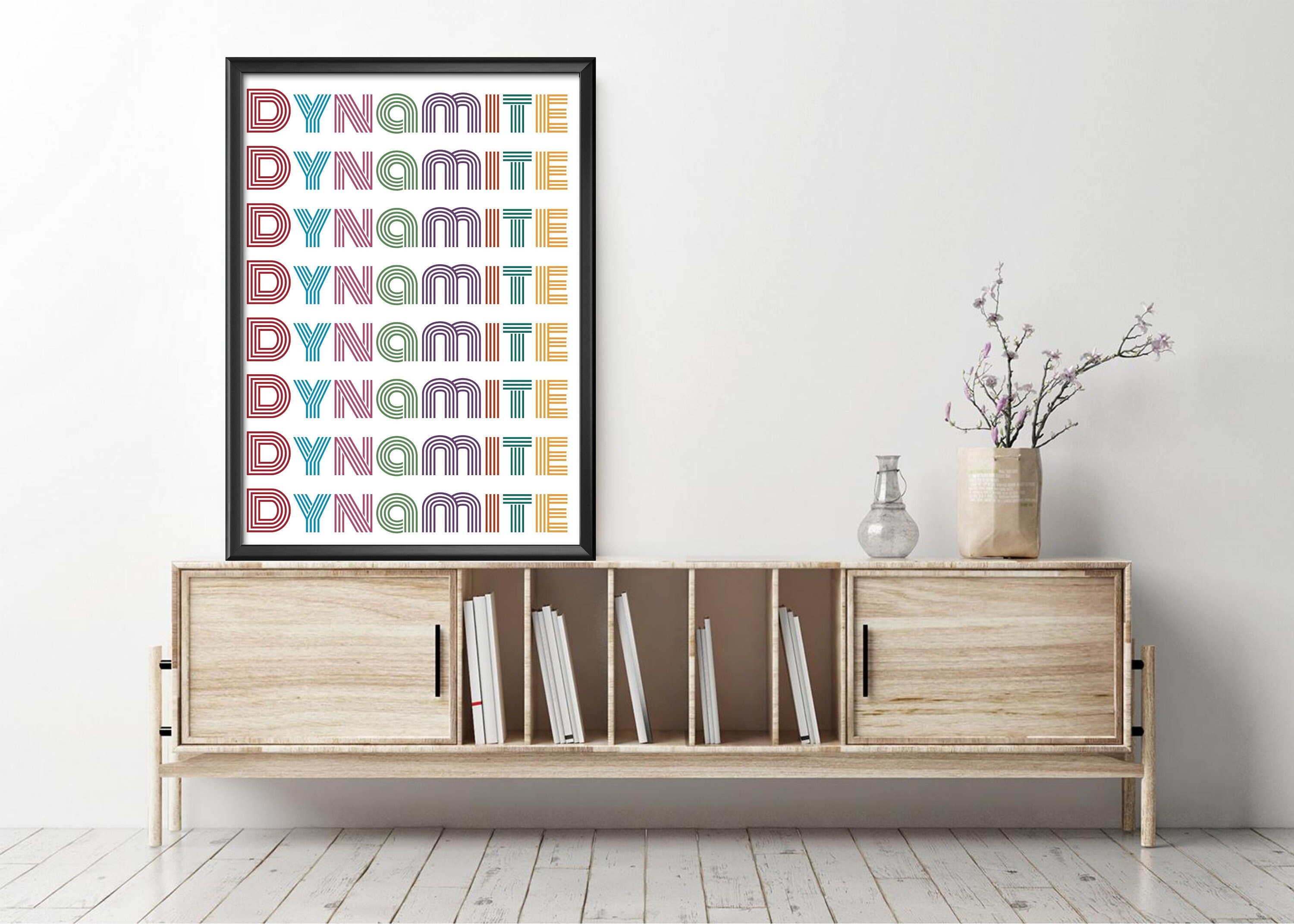 BTS Dynamite Poster BTS Poster Sign. BTS Printable Wall Art. - Etsy