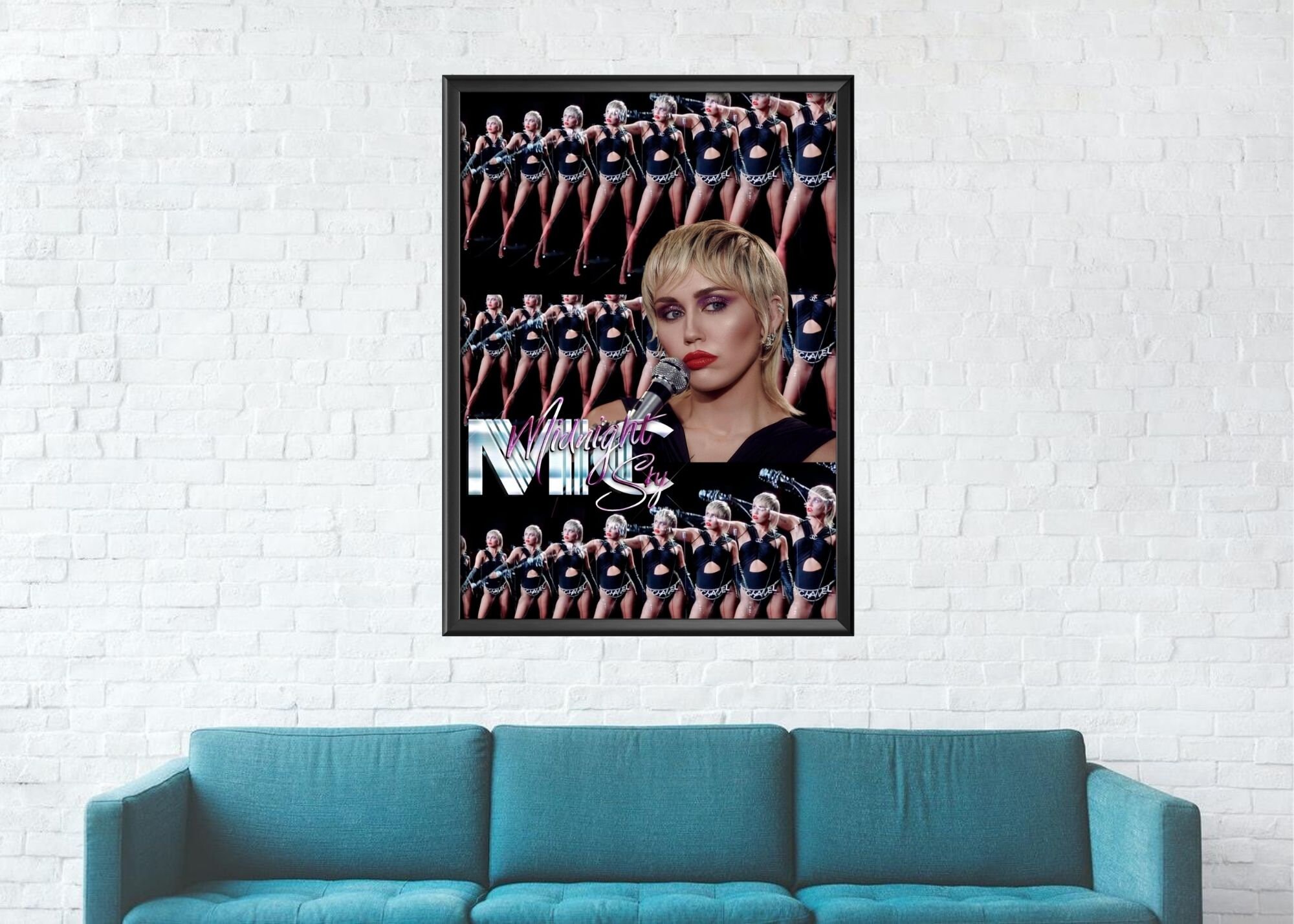 Miley Cyrus Midnight Sky Poster Sign. Miley Printable Poster. - Etsy