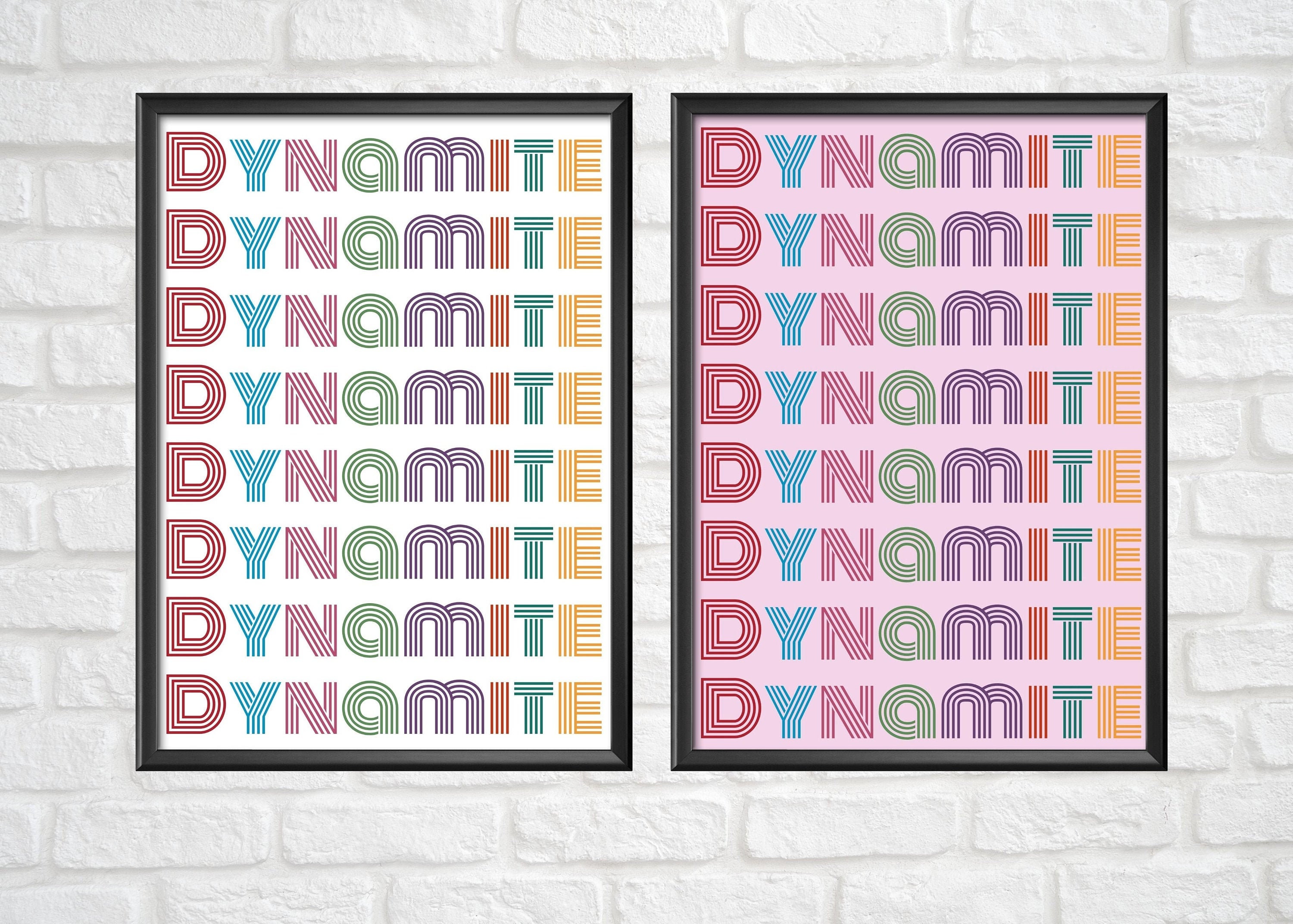 BTS Dynamite Poster, BTS Poster Sign. BTS Printable Wall Art. Dynamite ...