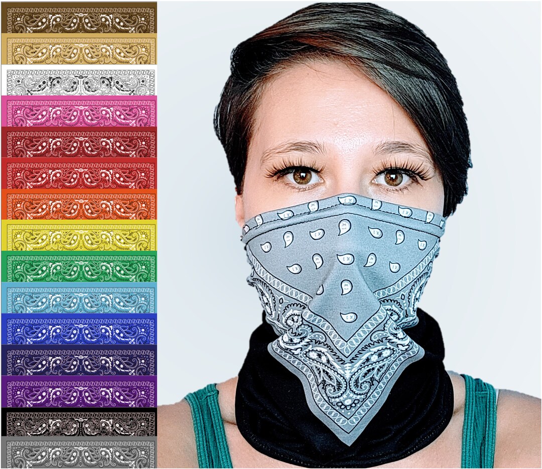 Bandana Corner Paisley Reusable Face Mask Neck Gaiter - Machine ...